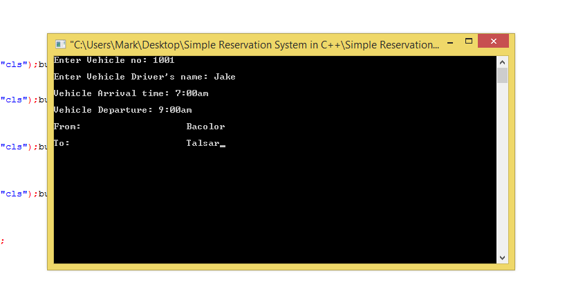 Simple Reservation System In C Free Source Code Sourcecodester